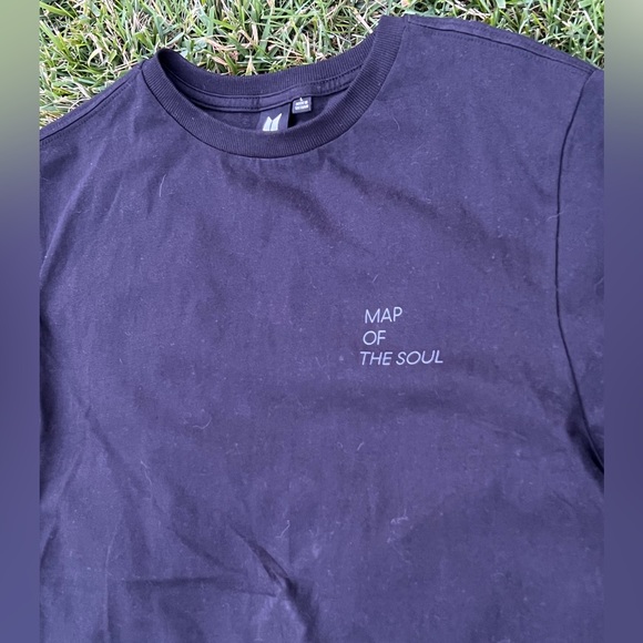 Bts | Tops | Bts Tour Merch Map Of The Soul Black Tshirt Mots | Poshmark